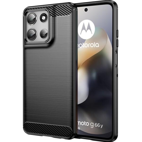 Gosento For モトローラ モト Motorola Moto G66J / G66Y / G56 5G ケース シリコン 衝撃吸収カバー 防指紋 カバー (ブラック)商品コード：66079761324型番：BSJK-LSTPU-Mo...