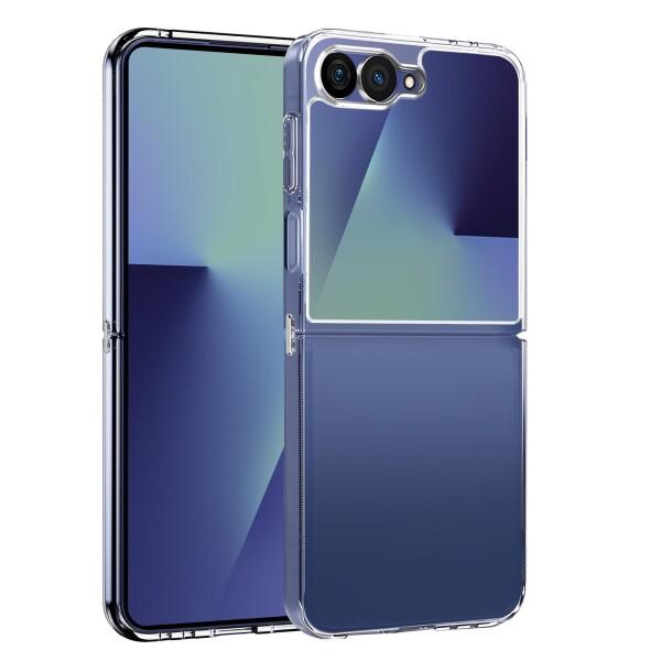 Kakuki for Galaxy Z Flip7 SC-55F SCG35 ケース ギャラクシーFlip 7 黄ばみ無し透明PC+TPU 保護カバー レンズ保護 薄型 指紋防止 黄変防止 落下防止 軽量 全面保護カバー (Galaxy Z...