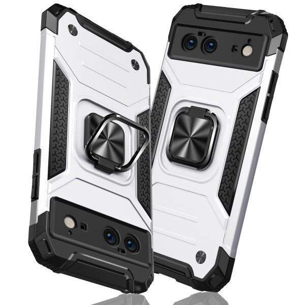TMUJWS Google Pixel 6 ケース リング 衝撃吸収 耐衝撃 TPU+PCバンパー 二重構造 米軍MIL規格 全面保護カバー 滑り防止 車載ホルダー対応 擦り傷防止 滑り止め 軽量 薄型 グーグル ピクセル 6 カバー 6....