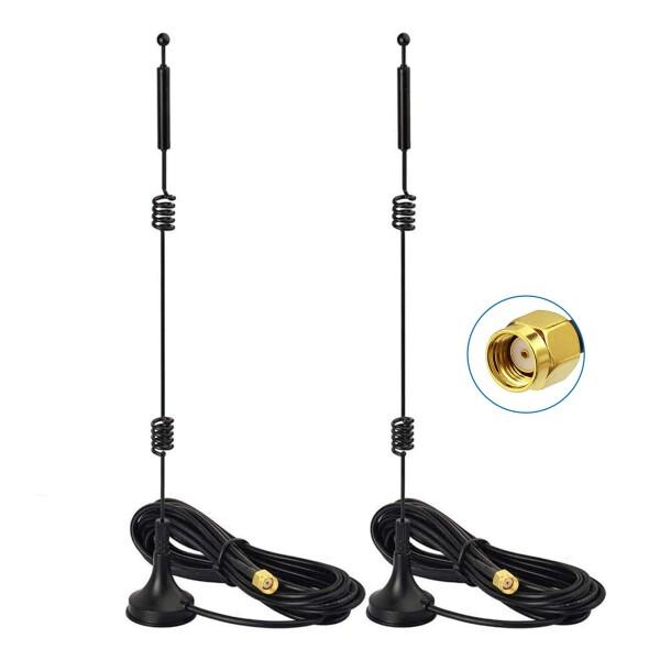 BINGFU WIFIアンテナ 無線lanアンテナ RP-SMAコネクター 2.4GHz・5GHz・5.8GHz 9dbi ブースター 磁気ベース 延長ケーブル 3m 無指向性 汎用Wi-Fiルーター・ネットワーク機器用 WIFI Blue...