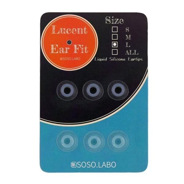 SOSO.LABO Lucent Ear Fit イヤーピース 高純度透明液体シリコン素材採用 ルーセントイヤーフィット イヤーチップ 低刺激 低圧迫 高遮音 (Lサイズ3セット)商品コード：66079764454型番：SOSO-LABO-...