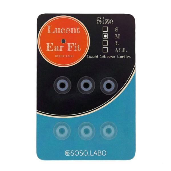 SOSO.LABO Lucent Ear Fit イヤーピース 高純度透明液体シリコン素材採用 ルーセントイヤーフィット イヤーチップ 低刺激 低圧迫 高遮音 (Mサイズ3セット)商品コード：66079764456型番：SOSO-LABO-...