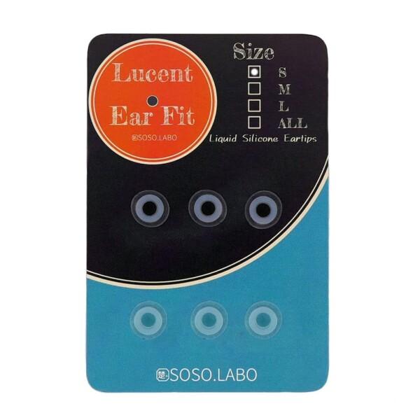SOSO.LABO Lucent Ear Fit イヤーピース 高純度透明液体シリコン素材採用 ルーセントイヤーフィット イヤーチップ 低刺激 低圧迫 高遮音 (Sサイズ3セット)商品コード：66079764459型番：SOSO-LABO-...
