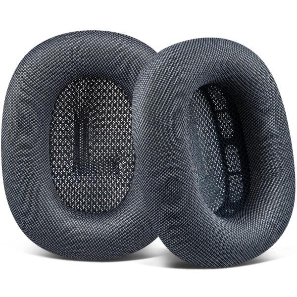 SOULWIT イヤーパッド イヤークッション for Airpods Max Over-Ear ヘッドセット 用 交換 耳当て パッド 丈夫なメッシュファブリック ヘッドパッド 柔らかいフォーム イヤーカップ - ミッドナイト商品コード：...