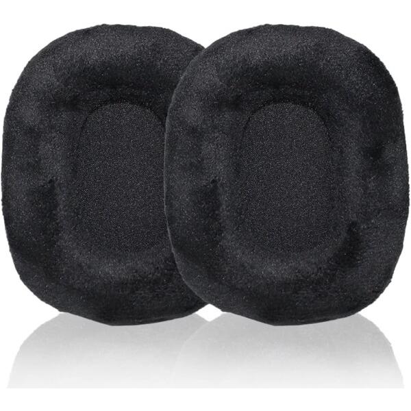 AKHQC 交換用イヤーパッド、Sony mdr-7506 mdr-v6、mdr-v7 mdr-cd900st ヘッドフォンと互換性あり、柔らかく上質なフランネルとメモリーフォーム製、修理アクセサリー用交換用イヤーパッド (ブラック/フラン...