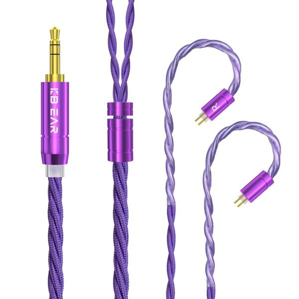 リケーブル 2PIN 3.5mm Yinyoo 5N単結晶銅 ケーブル 3.5mmイヤホンアップグレードケーブル イヤフォン交換ケーブル KZ KBEAR イヤホン適用 ZSTX/castor/ZSN Pro/ZSN PROX/ZS10 P...