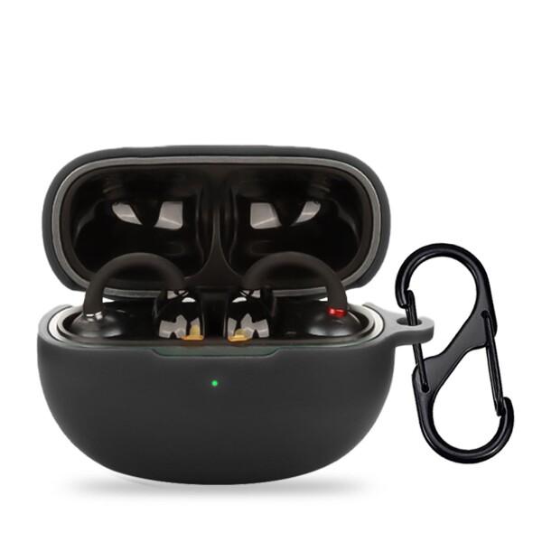 For EarFun Clip ケース カバー Mosasa シリコン 保護ケース 充電便利 全面保護 紛失防止 滑り止め 軽量 キズ防止 スリム 薄型 旅行 耐衝撃 防塵-ブラック商品コード：66079764906型番：C710N-HKサ...