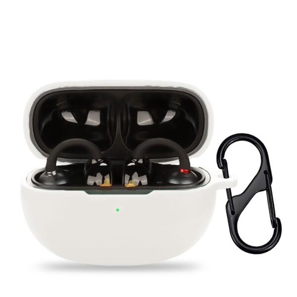 For EarFun Clip ケース カバー Mosasa シリコン 保護ケース 充電便利 全面保護 紛失防止 滑り止め 軽量 キズ防止 スリム 薄型 旅行 耐衝撃 防塵-ホワイト商品コード：66079764926型番：C710N-HKサ...