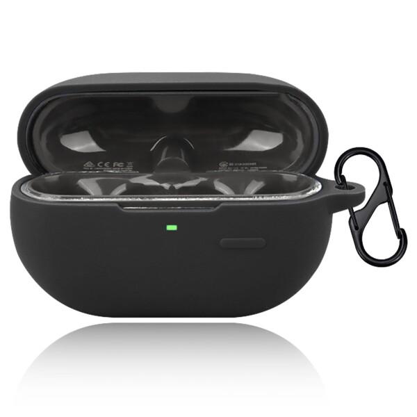 For SOUNDPEATS CC/SoundPeats PearlClip ケース カバー Mosasa SOUNDPEATS CC/SoundPeats PearlClip シリコン保護ケース 充電便利 全面保護 紛失防止 滑り止め 軽...