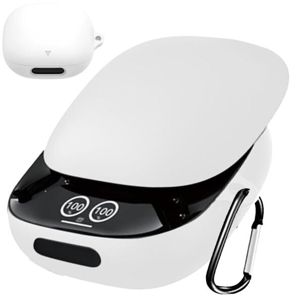 CIOODDW 可兼容 anker soundcore liberty 4 pro ケース対応 soundcore liberty 4 pro 液状シリコン ケース 全面保護 充電 LEDライトが見える 耐衝撃 軽量 キズ防止 キーホルダー...