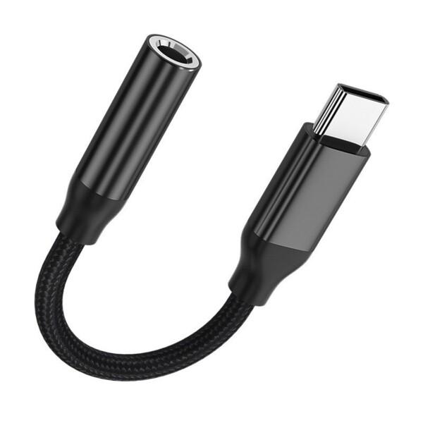 タイプc イヤホンジャック USB Type-C to 3.5 mm 3極 4極 イヤホン変換アダプター デジタルオーディオ Auxオーディオドングルケーブル 高耐久性 綿メッシュ織り 音量調節/通話/音楽対応/DAC搭 Google Pi...