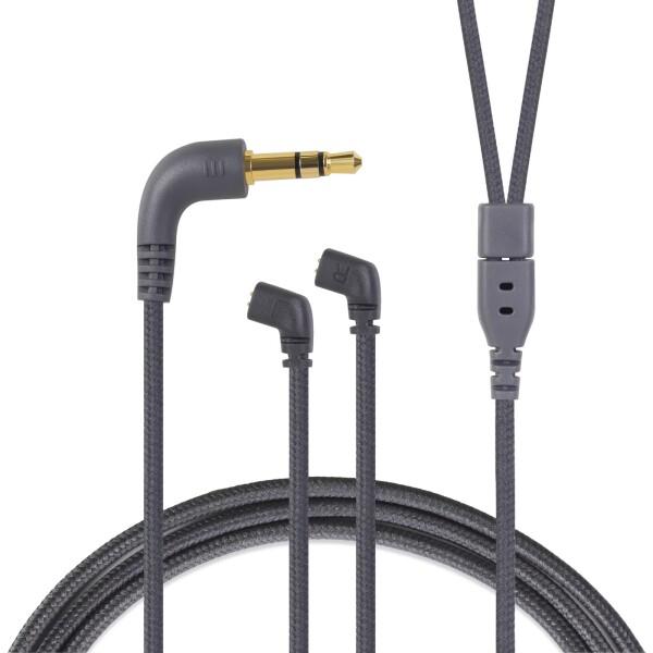 3APLUS HBC13リケーブル QDC 2Pin イヤホンケーブル 0.78mm 交換ケーブル 3.5mm 4芯 高純度OFC銀メッキ KZ用 TRN用 CCA用 ZAX/AS16/ZS10pro/ZSN/ZEX等に適合する L字型 1...