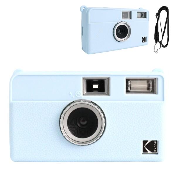 Rieibi H35カメラケース、コダックEKTAR H35ハーフフレームフィルムカメラ用ソフトカメラシリコン保護ケース ショルダーストラップ付き(カメラなし)-ブルー商品コード：66079767711型番：Case-for-KODAK-E...