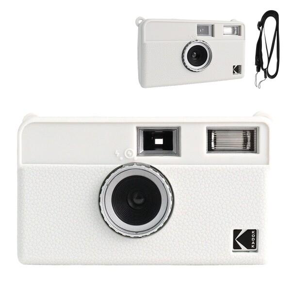 Rieibi H35カメラケース、Kodak EKTAR H35ハーフフレームフィルムカメラ用ソフトシリコン保護ケース ショルダーストラップ付き(カメラなし) - ホワイト商品コード：66079767732型番：Case-for-KODAK...