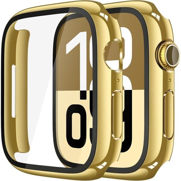 ULOE For Apple Watch Series 11 (2025) Series 10 46mm ケース, 超薄型 PC+ガラス素材 全面保護 高透過率 装着簡単 耐衝撃 指紋防止 傷防止 対応アップルウォッチ 11/10 46mm...