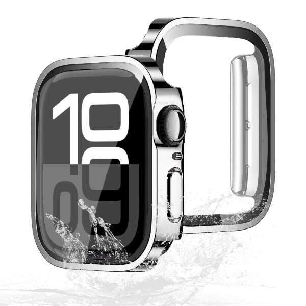 BUITFOU Apple Watch カバー Series 9/8/7 45mm 対応 アップルウォッチ用 ケース 防水 一体型 新デザイン 3D直角エッジ Apple Watch ケース対応 全面保護 超薄型 装着簡単 耐衝撃 高透過率...