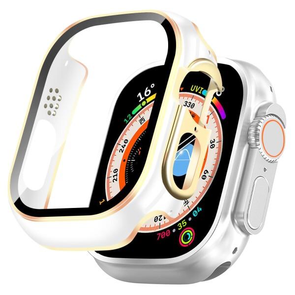 TEMEDO 対応 Apple Watch ケース Series 11/10/9/8/7/SE3/SE2/SE/6/5/4/3/2/1 Ultra 3/2/1 49mm Apple Watch カバー メッキ加工 全面保護 二重構造 アップ...