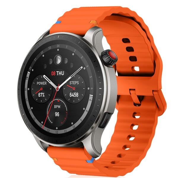 (RosMank) 22mm シリコン バンドAmazfit T-Rex 3 Pro 48mm/Balance 2/Balance/Bip 6/Bip 5/GTR 4/GTR 3/GTR 2/GTR 47mm対応、Amazfit Cheet...