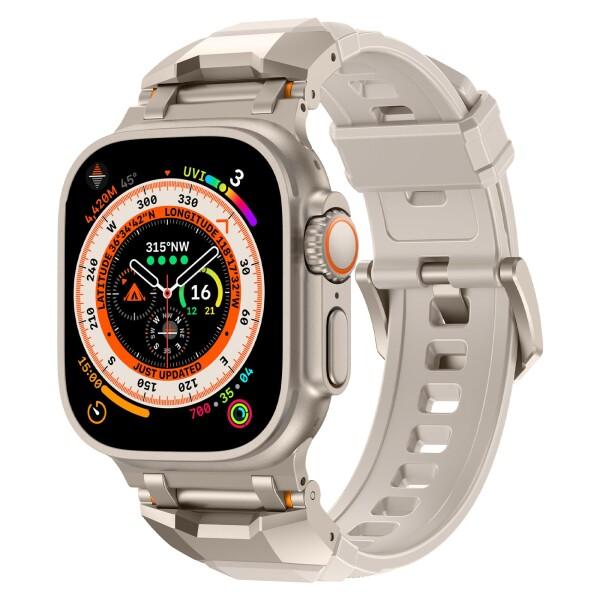 BinGeLi コンパチブル Apple Watch バンド 49mm 46mm 45mm 44mm 42mm アップルウォッチ スポーツ バンド ゴム 交換用 ベルト 耐衝撃 防水 防汗メンズ Watch Ultra3/2/1 Serie...