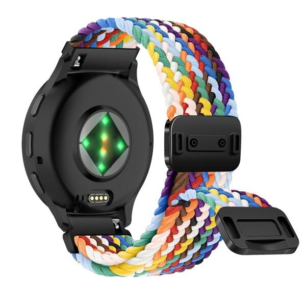 (RosMank) 22mm 編み込みウォッチバンド Garmin Venu 4 45mm/Venu 3 45mm/Venu 2/Vivoactive 4/Active対応、ナイロン編み込み交換用ストラップ Garmin Forerunne...