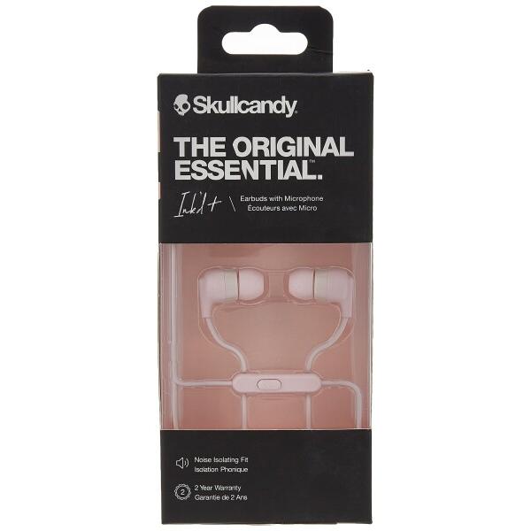 Skullcandy スカルキャンディー イヤホン Ink'd+ Earbuds with Microphone S2IMY-M691 PastelPink F商品コード：66079769036型番：S2IMY-M691カラー：パステルピンク