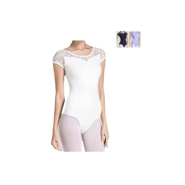 ProDance(プロダンス) ライトパープル ネイビー ハーフカップレース バレエレオタード ｍ PLHA003MA (XS, ホワイト)商品コード：66079769756サイズ：XSカラー：ホワイトデザイン:シンプルなレース生地がお洒落...