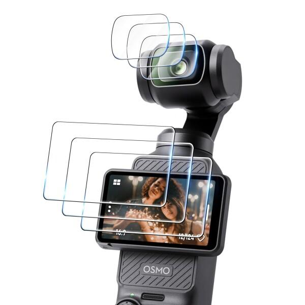 FiTSTILL DJI Pocket 3用反射防止スクリーンプロテクター、AR反射防止、超クリア、傷防止レンズ、LCD強化ガラスフィルム、9H硬度保護、タッチ感度、簡単取り付け、Pocket 3アクセサリー商品コード：6607977131...