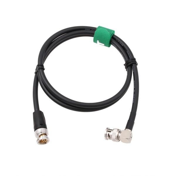 HangTon 高い屈曲12G 3G HD SDIのビデオケーブル黒魔術のKomodoのアレクサのAtomosの放送のカメラのモニターのための4K 60P 男性BNCへの直角の男性BNC 75オームの同軸Canare LV-61S 1M商品...