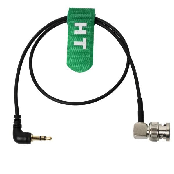HangTon タイムコードケーブル Tentacle Sync to Sony Canon Amiraカメラミキサー用 3.5mm TRS ミニジャック to BNC直角 (45cm)商品コード：66079773313型番：3-5-bnc...