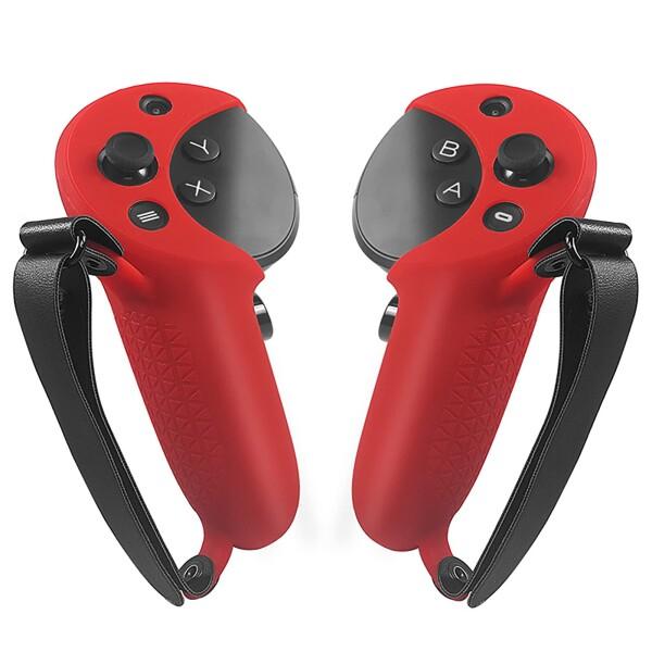 LICHIFIT VR用コントローラーカバー?for Meta Quest pro対応 シリコン製 ケース 充電便利 落下防止 滑り止め 耐衝撃 傷防止 (レッド)商品コード：66079775190型番：EPSLCP2160Rカラー：レッド...
