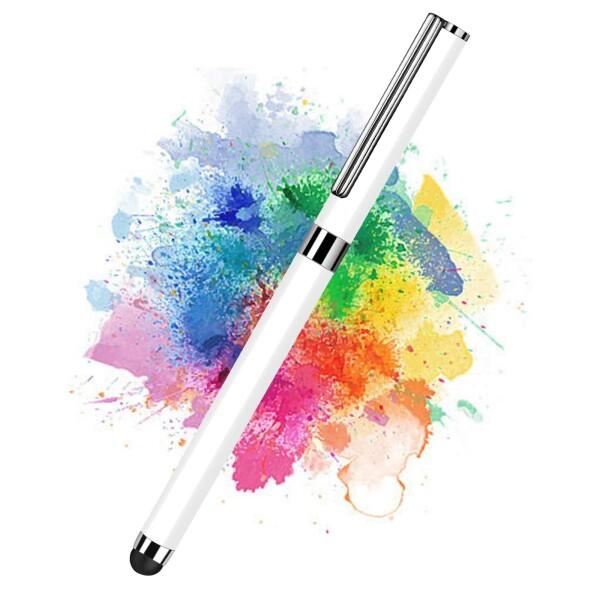 スマホ タブレット対応 静電式スタイラスペン 中性ペン サインペン 文具 多機能 高感度 軽量 iPhone iPad Android対応 仕事用 学校用(白)商品コード：66079775363型番：YM-PEN-002カラー：ホワイト【2...