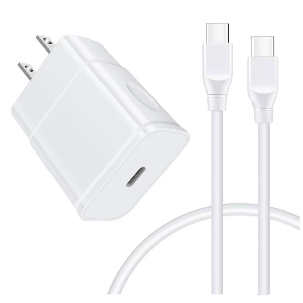 急速充電器 type-c Android充電器 25W/3A iPhone15充電 スマホ充電器 Type-Cケーブル 短い 0.91m/1本 qc3.0アダプター ChrisPow アンドロイド充電器 pdケーブル type c acアダ...