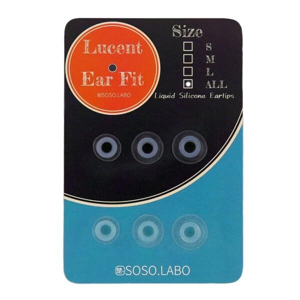 SOSO.LABO Lucent Ear Fit イヤーピース 高純度透明液体シリコン素材採用 ルーセントイヤーフィット イヤーチップ 低刺激 低圧迫 高遮音 (S/M/L各種1セット)商品コード：66079776230型番：SOSO-LA...