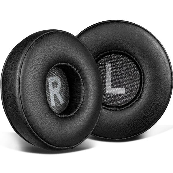 SOULWIT イヤーパッド イヤークッション for AKG Y50/Y50BT/Y55/K618/K619 On-Earとの互換性があり 交換パッド 高密度フォーム イヤーカップ ノイズアイソレーション 柔らかいプロテインレザー 耳当て...