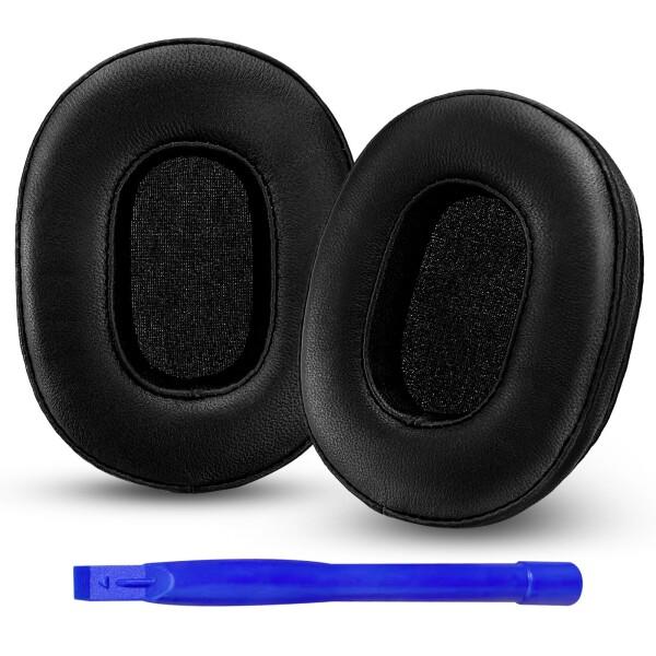 Aurivor交換用本革ラムスキンイヤーパッドイヤークッション耳当て - オーディオテクニカ(Audio-Technica) ATH-MSR7ヘッドホン、M50X M40X M30X M20X、ハイパーエックスHyperX Cloud、St...