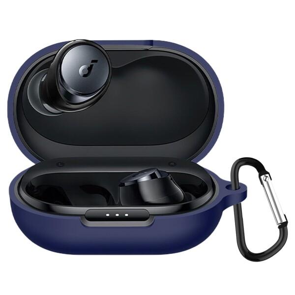 BUITFOU For Anker SoundcoreSpace A40 ケース Soundcore Space A40 保護カバー Space A40 ケース 柔らかい シリコン製 落下防止 キズ防止 耐衝撃 防塵 軽量 装着充電可能 カ...