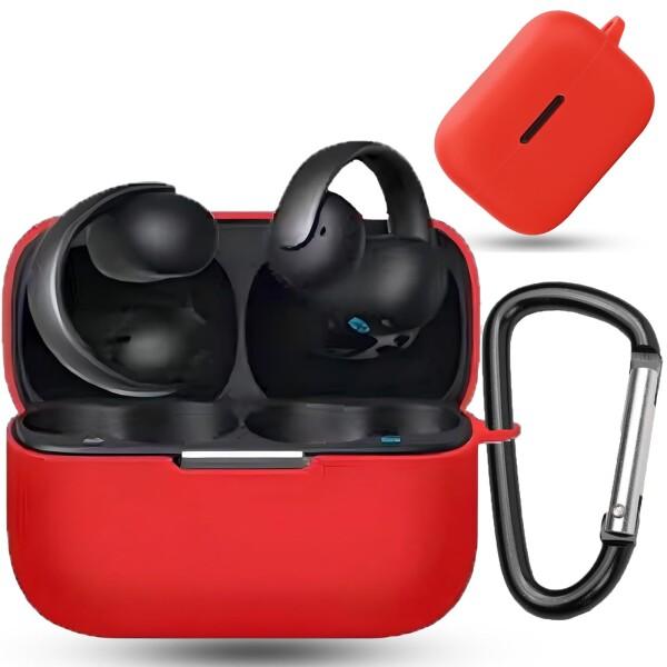 AIYYXX anker soundcore aeroclip ケース 対応 anker soundcore aeroclip 液状シリコン ケース キズ防止 耐衝撃 装着充電可能 防水 防塵 紛失防止 カラビナ付き アンカー サウンドコア...