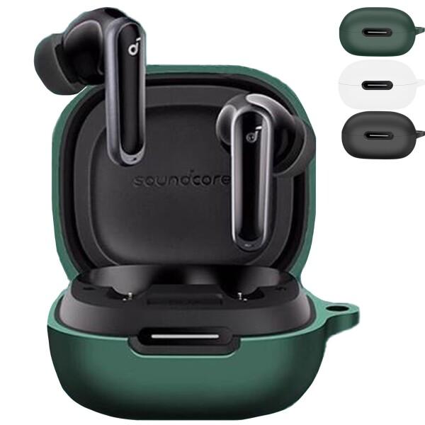 AIYYXX Anker Soundcore P40iケース 対応 アンカー p40液状シリコン p40i ケース キズ防止 耐衝撃 装着充電可能 防水 防塵 紛失防止 カラビナ付きsoundcore p40i ケース（グリーン）商品コード...