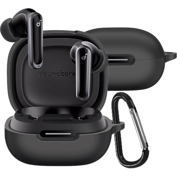 INIAYOH For Anker Soundcore P40i 保護ケース Anker Soundcore P40i ケース カラビナ付き 耐衝撃 超薄型 防水防塵 充電可能 落下防止（ブラック）商品コード：66079776905カラー：...