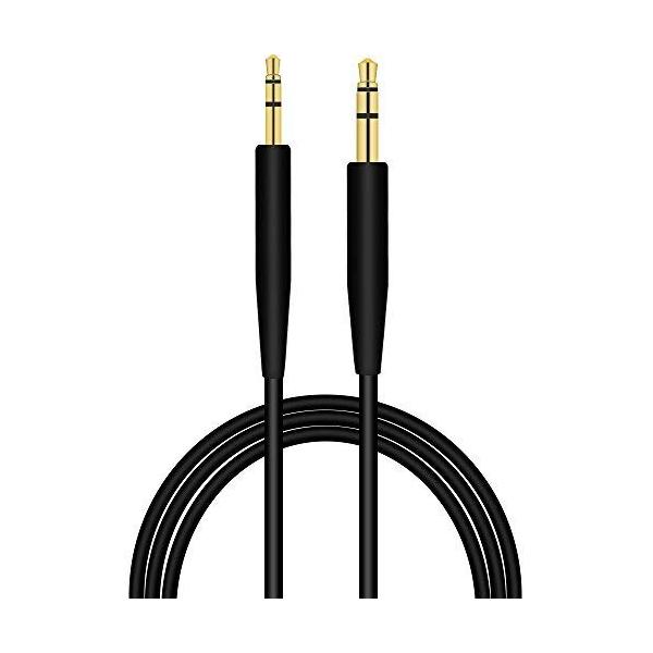 Sqrmueki 交換コードケーブル兼容Bose On-Ear 2 OE2 OE2i QC25 QC35 QC35II QC45 SoundTrue Soundlink SoundlinkII ヘッドホン（ ブラック）商品コード：66079...
