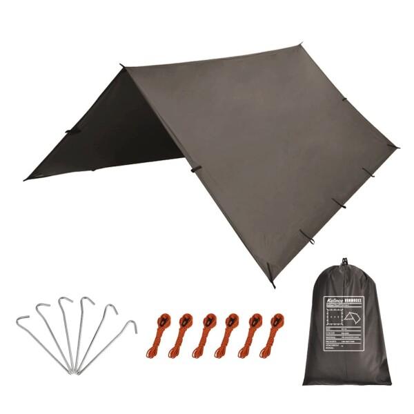 KALINCO 防水タープ キャンプ タープテント UVカット 紫外線対策 超軽量 シェード 日除け 遮光遮熱 持ち運び便利 収納ケース付 アウトドア ピクニック 野外 4×4m商品コード：66079777564サイズ：4メートル×4メート...