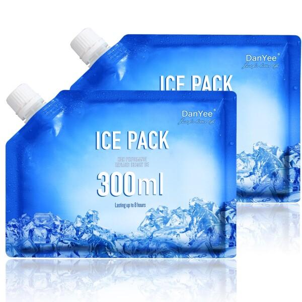 DanYee 保冷剤 次世代アイスパック 300ml ice bag 約2.5時間で凍結 氷点下約5.5時間キープ (300ml 2個)商品コード：66079778837型番：300ml-2個サイズ：300mlカラー：green高吸水性SP...