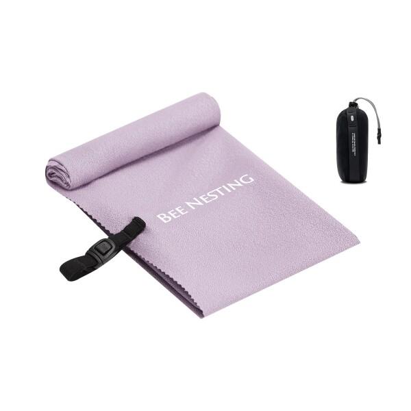 Bee Nesting 軽量速乾タオル 吸水 抗菌 防臭 スポーツタオル 折りたためる コンパクト 収納袋付き 旅行 水泳 アウトドア 登山用（M パープル）商品コード：66079779058型番：Bee-Nestingサイズ：Medium...
