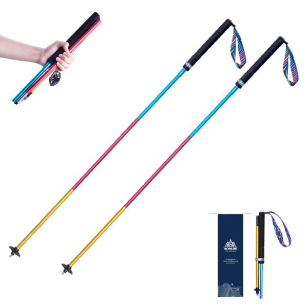 TRIWONDER トレッキングポール 折りたたみ 登山ストック ウォーキングポール 軽量アルミ製 コンパクト 収納バッグ付属品付き (ブルー - 130cm（1本）)商品コード：66079779457型番：OS1555カラー：02カラフル...