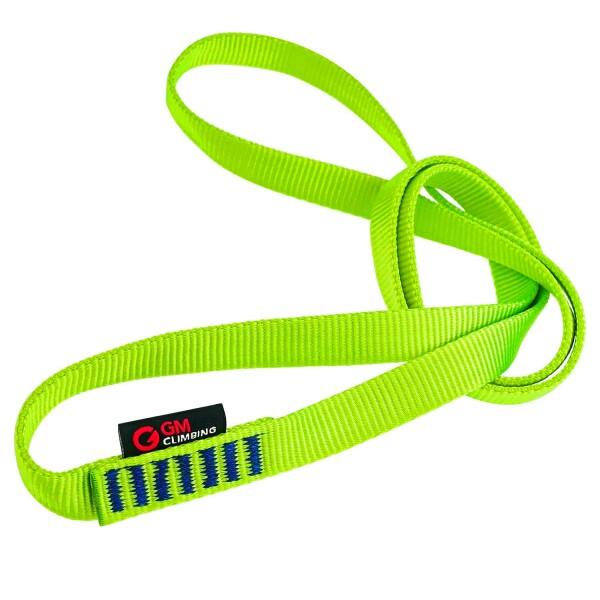 GM CLIMBING UIAA CE 認証 22kN 16mm ナイロンスリング 登山 クライミング用 スリング ランナー アウトドア ビレイ レスキュー ツリークライミング 長さ 120cm 1本入り グリーン商品コード：6607977...