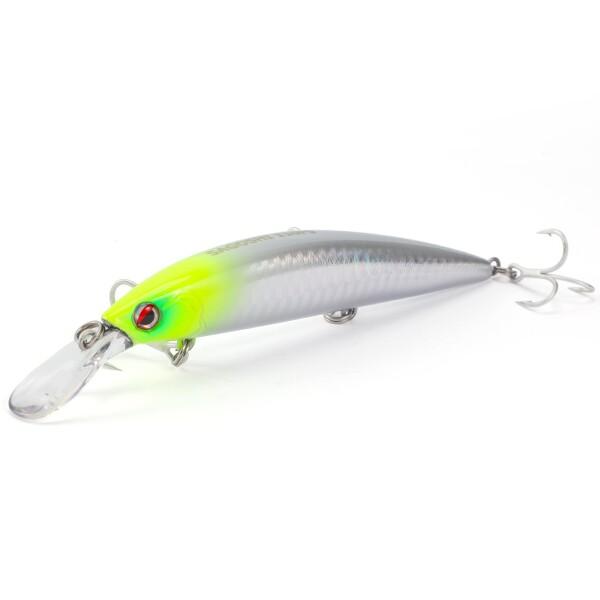 LITTMA SAGOSHI プロフェッショナルフィッシングルアー-青物、マゴチ用ファストシンキングミノー7cm/9cm/11cm商品コード：66079786006サイズ：110mm-37gカラー：レモン 頭サイズ:110mm、重量:37g...