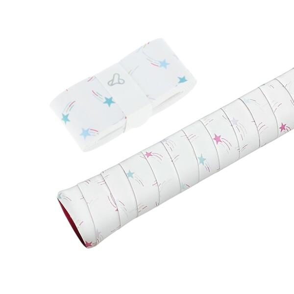 RENEWREVITAL グリップテープ テニス バドミントン グリップ テープ 握り心地良い 釣り竿 自転車 野球 ラケット用 ウェットタイプ 白(星柄) 1150*25*0.7mm商品コード：66079789816型番：renewa00...