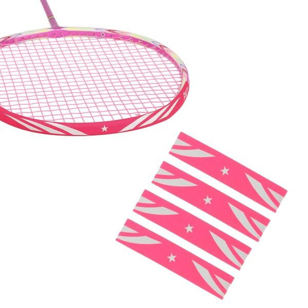 RENEWREVITAL ガードテープ ラケット 保護テープ テニス バドミントン ヘッドガード エッジガード 25x1.7cm カーブ保護 ラケット用 4個 ピンク商品コード：66079789844型番：renewa00035125071...