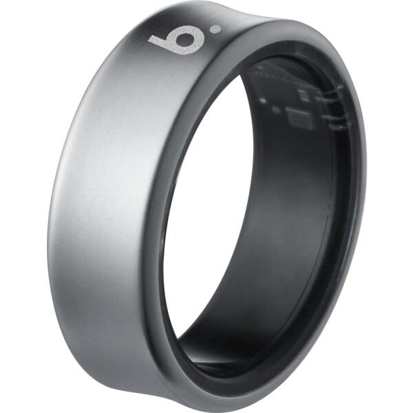 b.ring スマートリング G1 チタンモデル 健康管理 睡眠管理 AI分析 最長7日間持続 Android iPhone対応 ブリング 専用アプリ 超軽量 マット IP68 防水 歩数計 日本語取扱説明書/チタンシルバー US7号（日本...