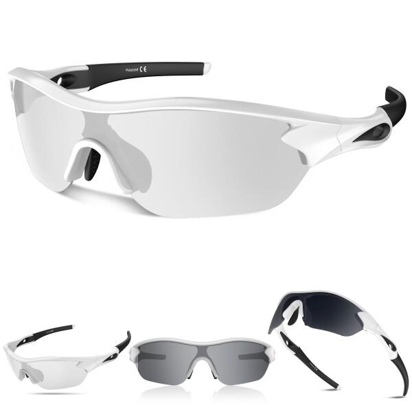 (Rosemal) スポーツサングラス 偏光レンズ メンズ レディース ランニング サングラス 運転用 UV400 自転車 釣り 野球 登山 釣り ゴルフ テニス商品コード：66079856405型番：7250-JPカラー：ホワイト フォト...